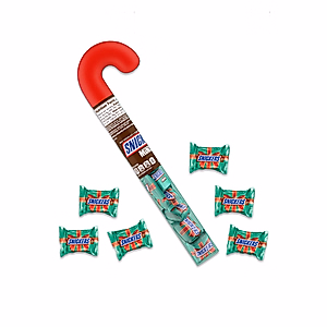 Mini Chocolates Candy Cane Tube- 3 Pack, Christmas Candy Canes Filled With Candy, Candy Canes with Chocolate