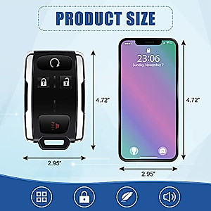 Car Key Fob Fit for Chevy 2014-2020 Silverado 1500 2500 3500, Chevrolet Colorado 2015-2021 Keyless Remote Compatable with GMC 2014-2020 Sierra 1500 2500 3500, GMC 2015-2021 Canyon (M3N32337100)