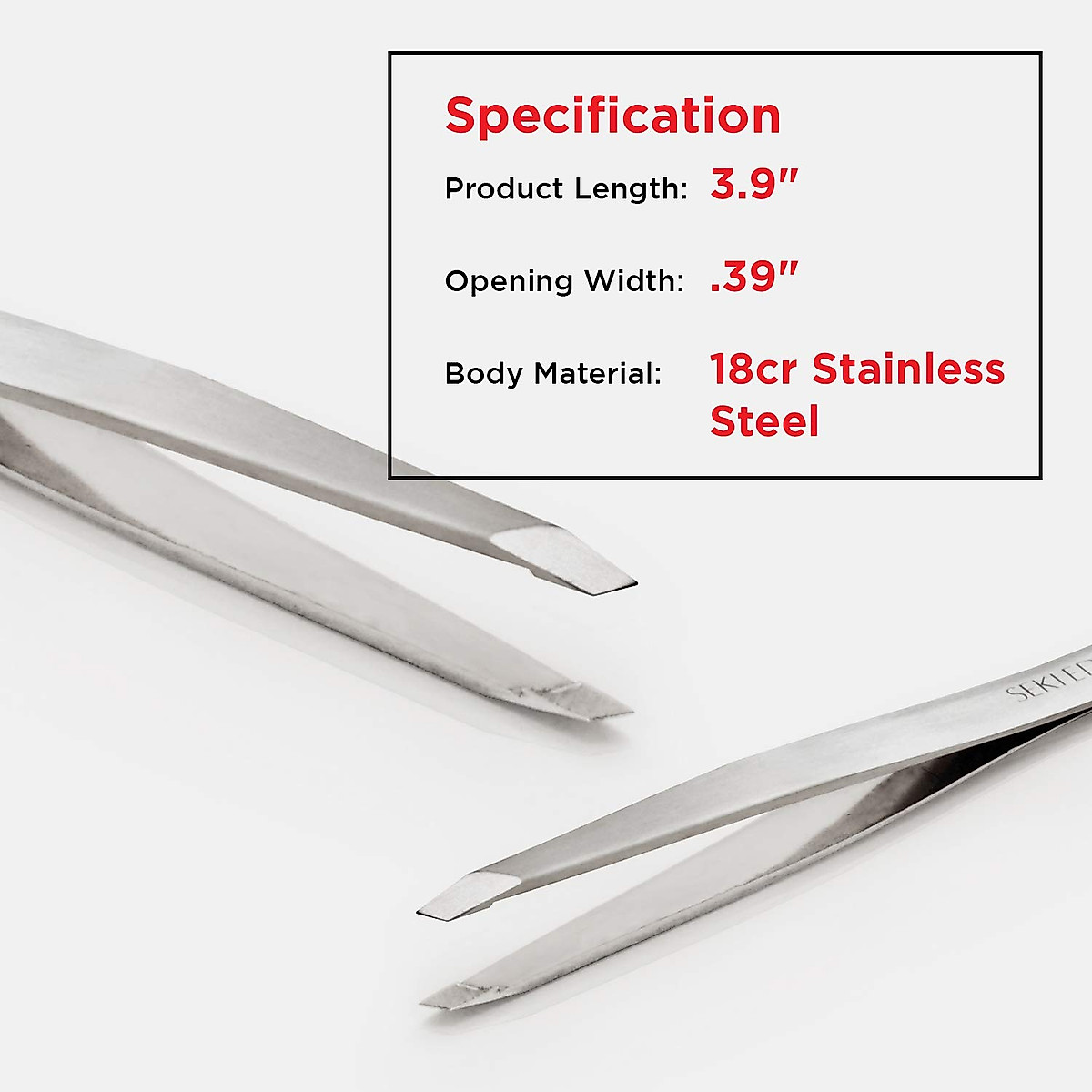 SEKI EDGE SS-513- Stainless Steel Slant Tweezer