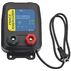 Electric Fence Energizer Plus 250,Electric Fence Charger PE2 0.10 Joule,Livestock Fence Chargers for Containing Pets and Keeping Out Small Nuisance Animals