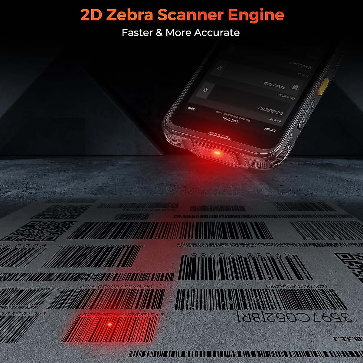 MUNBYN Android Barcode Scanner and Zebra Scanner Holster