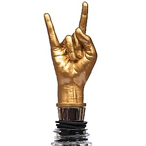 Luckies of London | Wine Stopper | Rock On Wine Stoppers For Wine Bottles | Silicone Wine Stopper or Beer Bottle Stopper | Home Bar Accessories | Airtight Wine Saver | Champagne Stoppers | Wine Gifts