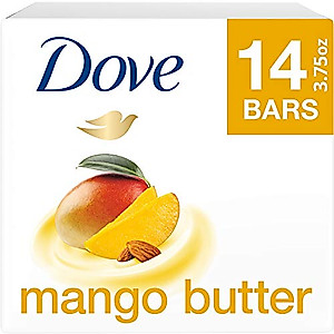 Dove Beauty Bar With Mango Butter 14 Bars To Moisturize Dry Skin More Moisturizing Than Bar Soap 3.75 oz