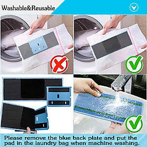 8 Pack Upgraded M6 Wet Mopping Pads for iRobot Braava Jet M6 Series (6110) (6012) (6112) (6113) Ultimate Robot Mops, New Sticky Design, Detachable, Washable and Reusable M6 Pads Accessories Parts