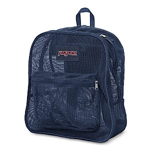 JanSport Mesh Pack - See Through Backpack Ideal for School or Beach Outtings, Navy