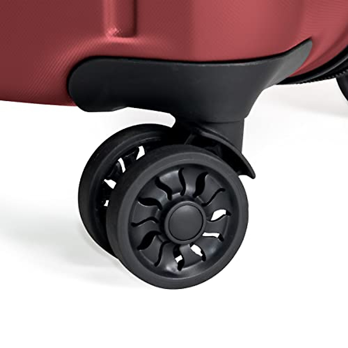 Ben Sherman Sunderland Spinner Travel Upright Luggage, British Red, 24-Inch Checked