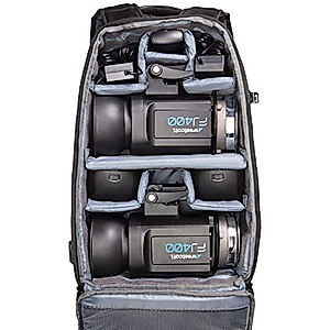 Westcott FJ400 Strobe 2-Light Backpack Kit with FJ-X3 M Universal Wireless Trigger Compatible with Most Camera Brands - 400Ws TTL HSS AC/DC Powered 480+ Full Power Flashes (US/CA Plug)