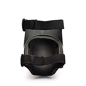 TSE Safety - TSE-TFLX-XL Flex Work Knee Foam Padding Pads - Anti-Slip Strong Double Straps Comfortable Knee Protection Breathable Heavy Duty for Indoor and Outdoor Use – XL, Black & Yellow