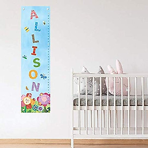 Personalized Growth Chart for Kids, Floral - I See Me!