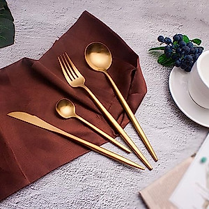 4pcs Tableware Stainless Steel Knife Fork And Spoon Set For Restaurant Kitchen Home Party Wedding Cutlery Set (2 Colors)
