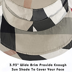 DOCILA Womens Summer Floppy Hats Fall Stylish Bucket Rain Cap Crushable Water Resistant Beach Travel Sun Hat Quick Dry Hiking Gardening Fisherman Hat Detachable Drawstring Beige