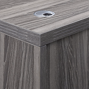 Mayline ARD7236LGS Aberdeen 72"W x 36"D Straight Front Rectangle Desk, Gray Steel Tf