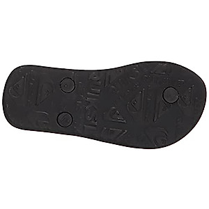 Quiksilver Boy's Molokai Kids Flip Flop Youth Sandal, Grey 1, 4 Big