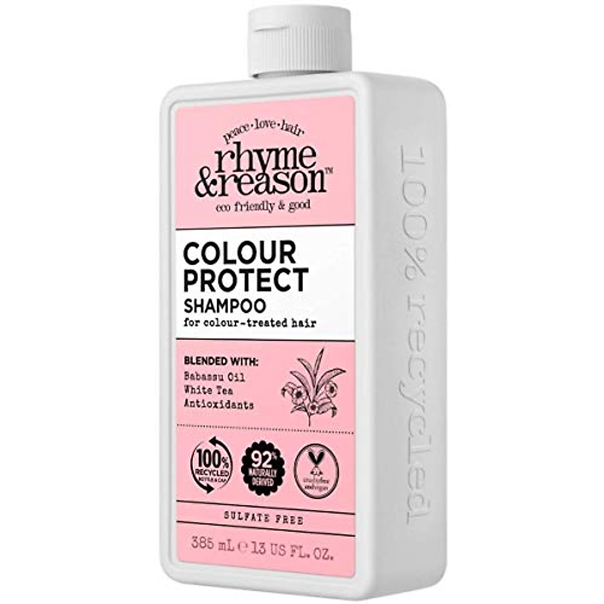Rhyme & Reason Colour Protect Shampoo and Conditioner Set. 13 Fl Oz Bottles. For Color Treated Hair. Blended with Babassu Oil, White Tea, & Antioxidants. Vegan and Cruelty Free.