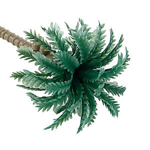 Bitray Model Coconut Palm Tree 2.8" Height Mini Scenery Plastic Tree Building Model Trees -6pcs