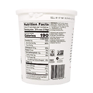 Straus Family Creamery Greek Yogurt, Plain, Organic, 32 oz