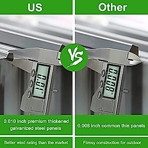 6' x 4' Storage Sheds Outdoor Storage Utility Tool Shed for Garden Lawn with Lockable Door and Air Vent