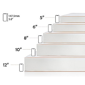 BIQWBIC 10 Inch Queen Mattresses Gel Memory Foam Mattress, Medium Firm Queen Mattress Pad in a Box for Cool Sleep, Queen Size Mattresses with Breathable Cover, CertiPUR-US Certified(10 in, Queen)