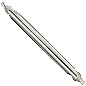 YG-1 D1C90 High Speed Steel Long Length Center Drill Bit, Uncoated (Bright), Slow Spiral, 60 Degree, 3/64" Diameter x 3" Length (Pack of 1)