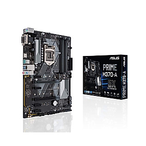 ASUS Prime H370-A LGA1151 (Intel 8th Gen) DDR4 HDMI DVI VGA M.2 H370 ATX CSM Motherboard
