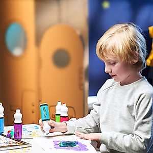 ARTEZA Kids Dot Markers and Activity Book, 6 Nontoxic Bingo Daubers