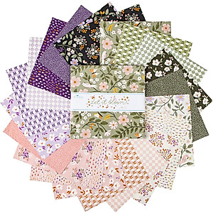 Little Forest Atelier Let it Bloom 10" Stacker 42 10-inch Squares Layer Cake Riley Blake 10-14280-42