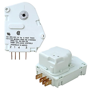 215846604 Refrigerator Defrost Timer Replacement for Frigidaire Ffht1814lw4, Ffht1817ls1, 215846604, Ffht1817ls4, Ffht1817ls8, Ffht1817lw8, Nftr18x4lw6, Ffht1826ls5, Ffht1826lw2, Ffht1826lw9