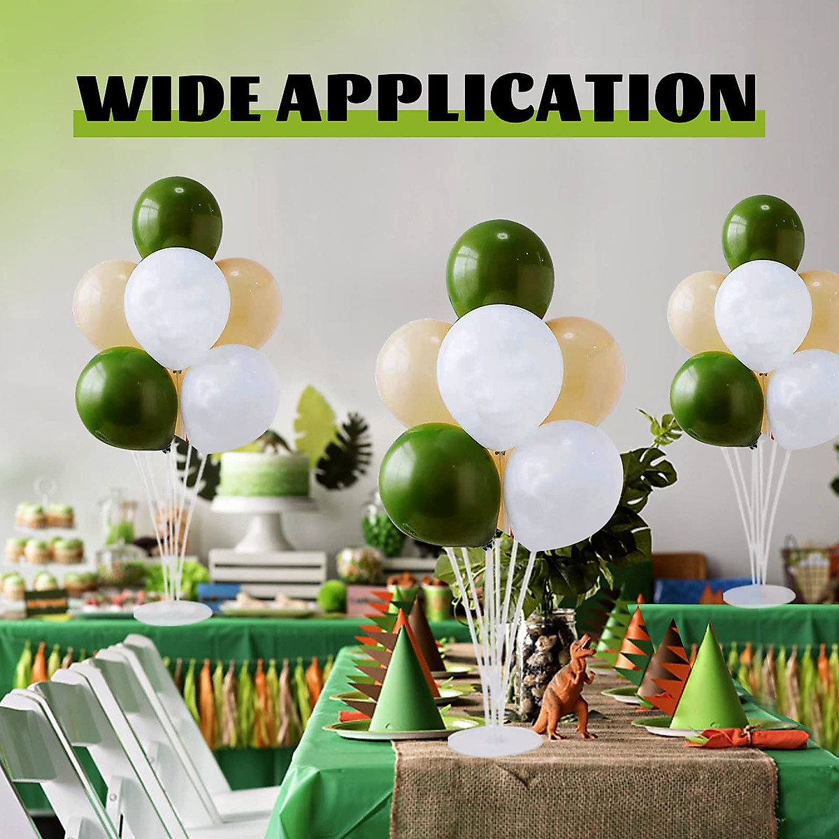 ROYUYE 7 Sets Balloon Stands for Table Balloon Stand Kits Clear Table Balloon Centerpiece Stand Balloon Holder Decorations for Birthday Baby Shower Graduation Party Decorations