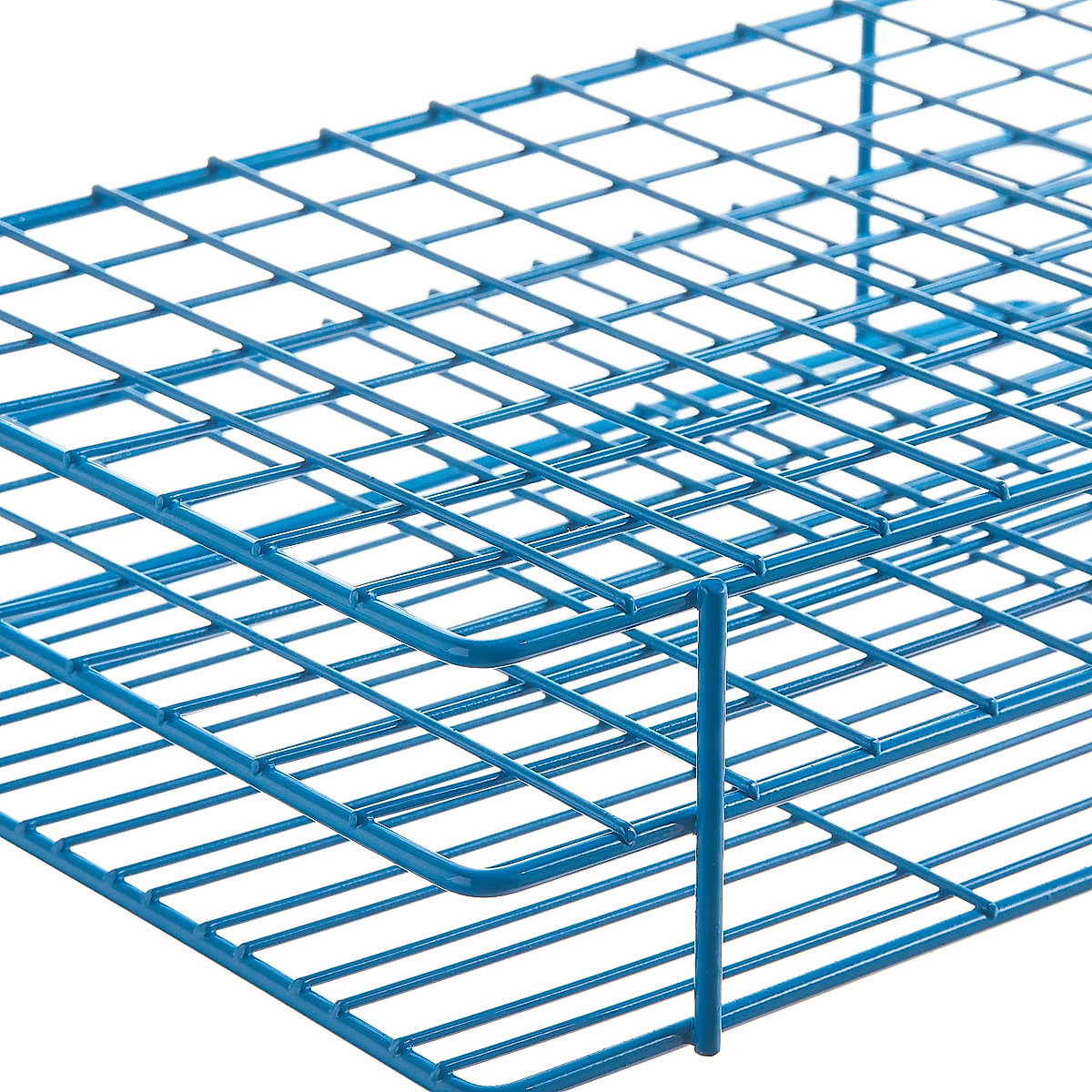 SP Bel-Art Poxygrid 96-Place Test Tube Rack for 16-17mm Tubes, Durable Wire Frame with Chemical-Resistant Blue Epoxy Coating, Ideal for Lab, Drug Discovery, and Robotic Applications – Autoclavable