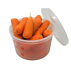 Vito's Famous Deli Container with Lid, 8 Ounce (Pack of 40) | Leak proof | Freezer safe