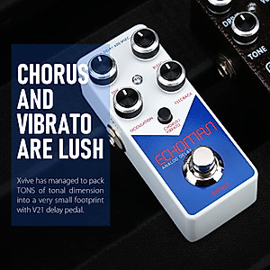 Xvive V21 Guitar Effect Pedal Echoman Vintage Pure Analog Delay TRUE BYPASS