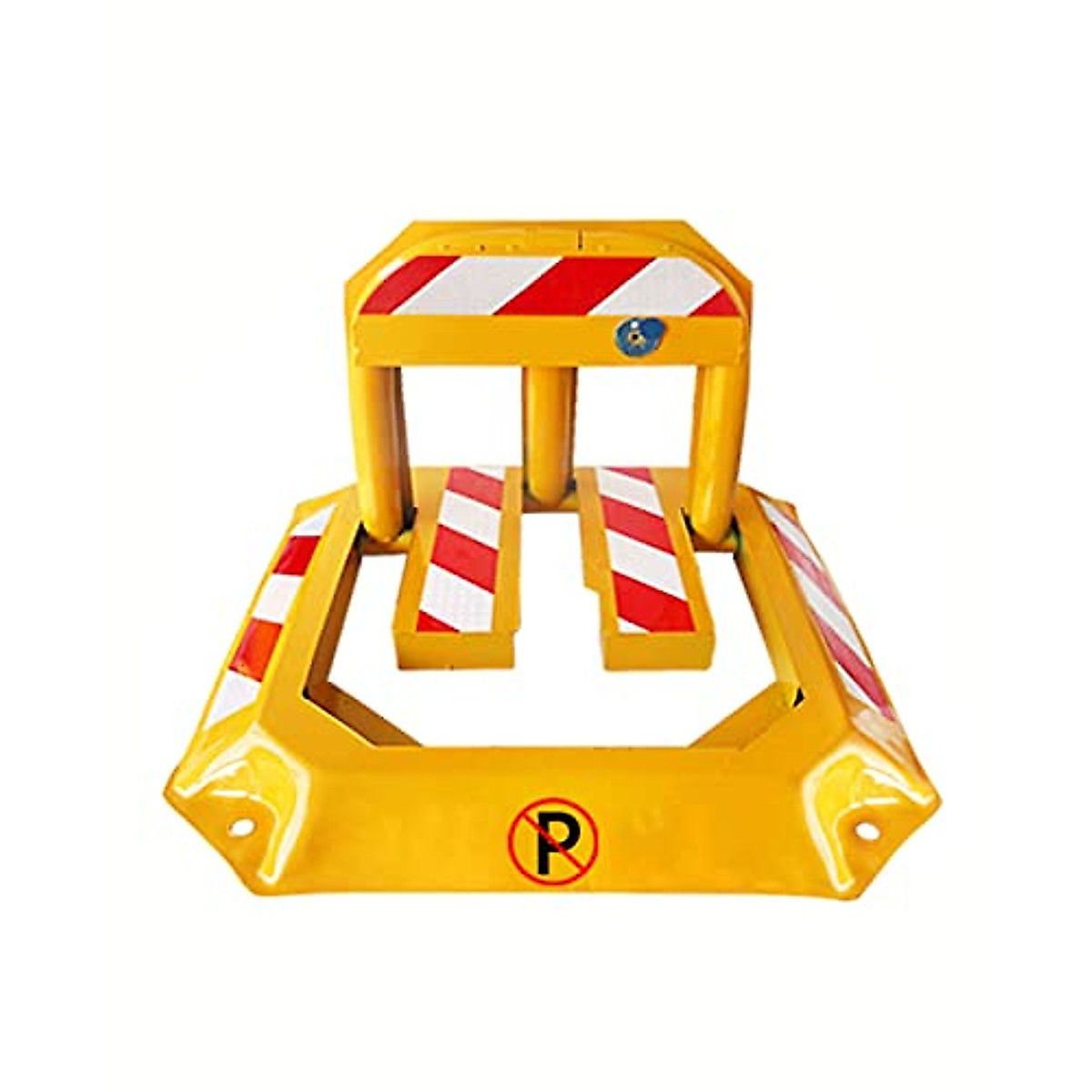 HEIMP Parking Post, Parking Barrier, for Parking Lot Parking Guide Blocks,Car Ground Lock, Parking Space Lock, Parking Pile Parking Space Lock Parking