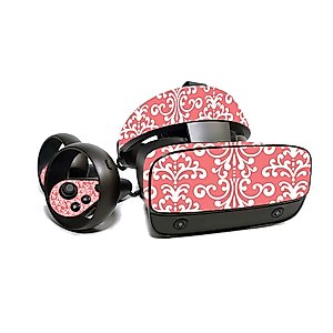 MightySkins Skin for Oculus Rift S - Coral Damask | Protective, Durable, and Unique Vinyl Decal wrap Cover | Easy to Apply, Remove, and Change Styles | Made in The USA