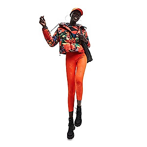 Desigual Women's Padded Short Overcoat, Material Finishes, XS