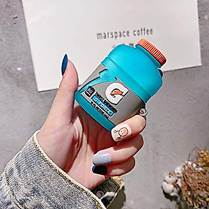 [2Pack] for Airpod 2/1 Sport Water & Ta kisis Potato Chips Airpods Case, 3D Fun Cute Fashion Food Protective Skin Accessories Airpods Silicone Case for Girl Boys(Purple Potato Chips + Sport Water)