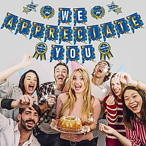 We Appreciate You Banner Thank You Banner Thank You for All You Do Balloons Employee Appreciation Decorations Teacher Doctor Nurse Retirement Appreciation Party Decorations