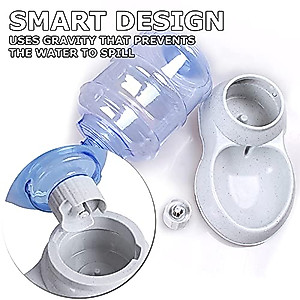 VaygWay Self Dispensing Pet Waterer – Automatic Gravity Dog Cat Waterer - Pet Water Dispenser Dogs Cats – Dog Water Bowl Water Dish – Automatic Water Bowl for Pets