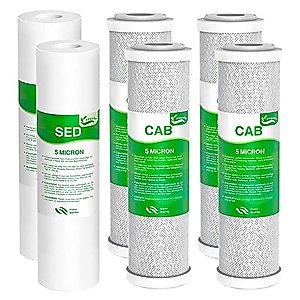 2-Set Pre-Filter Stage 1-3 Replacement Fit for Standard 10” and APEC Essence & Ultimate RO Water Filter System WFS-1000, RO-45, ROES-50, ROES-75, ROES-PH75, RO-90, RO-PH90, RO-Hi, RO-PERM, RO-Pump