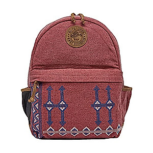 Superdry Womens Cali Embroidered Montana Rucksack, Grab Handle, Zip Fastening Orange Size One Size