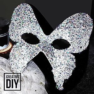 Holographic Ultra Fine Glitter & Chunky Glitters, Teenitor 110g Resin Glitter and 100g Chunky Craft Glitter, Nail Glitters, Festival Glitters for Epoxy Resin Tumblers Body Hair Face Crafts-Silver