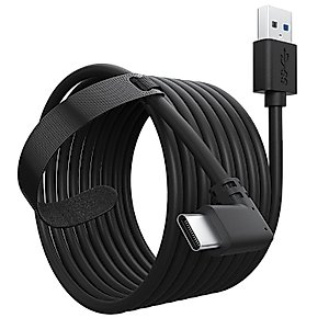 YRXVW Link Cable 16FT for Oculus Quest 2/ Pro, High Speed Data Transfer Type C Replacement Charging Cable, USB C to USB C 3.0 Fast Charger Cord for Oculus Quest Pro/2/1 (18FT)