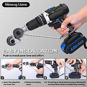 Electric Drill Shears Attachment Plate Sheet Cutter Nibbler for Cutting Aluminium, Iron, Stainless Steel, Copper, or Other Metal Sheets, Tin Cutters for Drill, Saving Accessory Retrofit Cutter