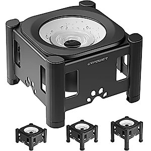URPOWER 75oz Raised Dog Water Bowl for Messy Drinkers 3 Height Adjustable Elevated 2.2L Large Capacity No Spill Non-Slip Slow Water Feeder Bowl for Dogs, Cats & Pets