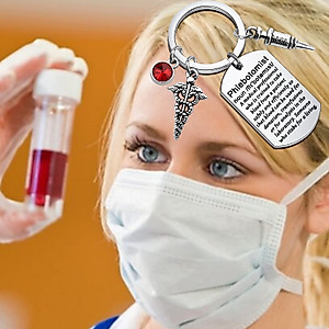 PLITI Phlebotomist Keychain Venipuncturist Gift Phlebotomy Graduation Gift Phlebotomy Technician Gift For Nurse Doctor Lab Tech Gift (Phlebotomist ky)