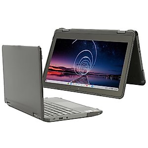 mCover Hard Shell Case ONLY Compatible for 2023~2024 11.6" Lenovo Chromebook 300E Yoga Gen4 / 100E Gen 4 Laptop (NOT fitting ANY other Lenovo models) - Black