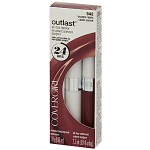 CoverGirl Outlast All Day Two Step Lipcolor, Brazen Raisin 542, 0.13 Ounce