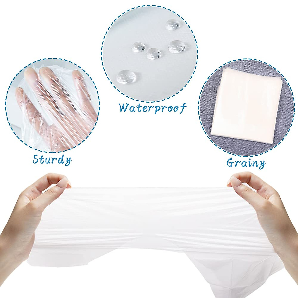 100 Pack Disposable Plastic Toilet Seat Covers,Waterproof Portable Travel Toilet Seat Covers,Toilet Seat Protectors for Toddler Potty Training,Pregnant Mom,Independent Package