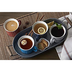 CorningWare Ceramic Colours Pop-Ins Pool 20-oz Mug w/Lid, 1 Count (Pack of 1), Blue