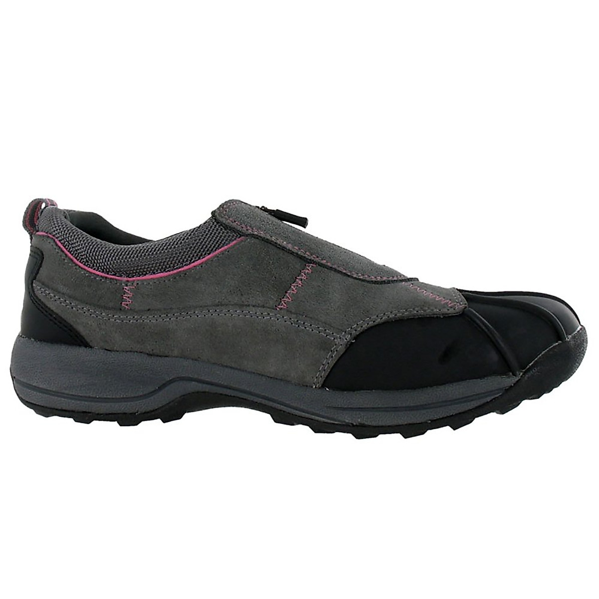 Ryka Terrain Zip Womens Shoes Size 9.5, Color: Grey/Black/Pink