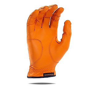 BG Bender Golf Glove | Wear On Left | (Orange, Mens Large)